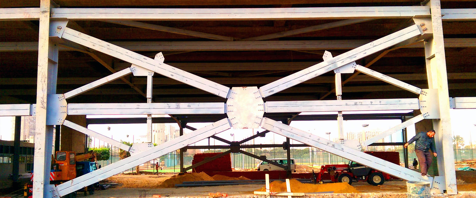 Steel Structure - MAZ STEEL for SPACE FRAME and STEEL STRUCTURE